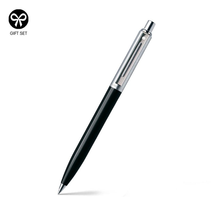 Sentinel Brushed Chrome/Black BP and A6 Notebook Set