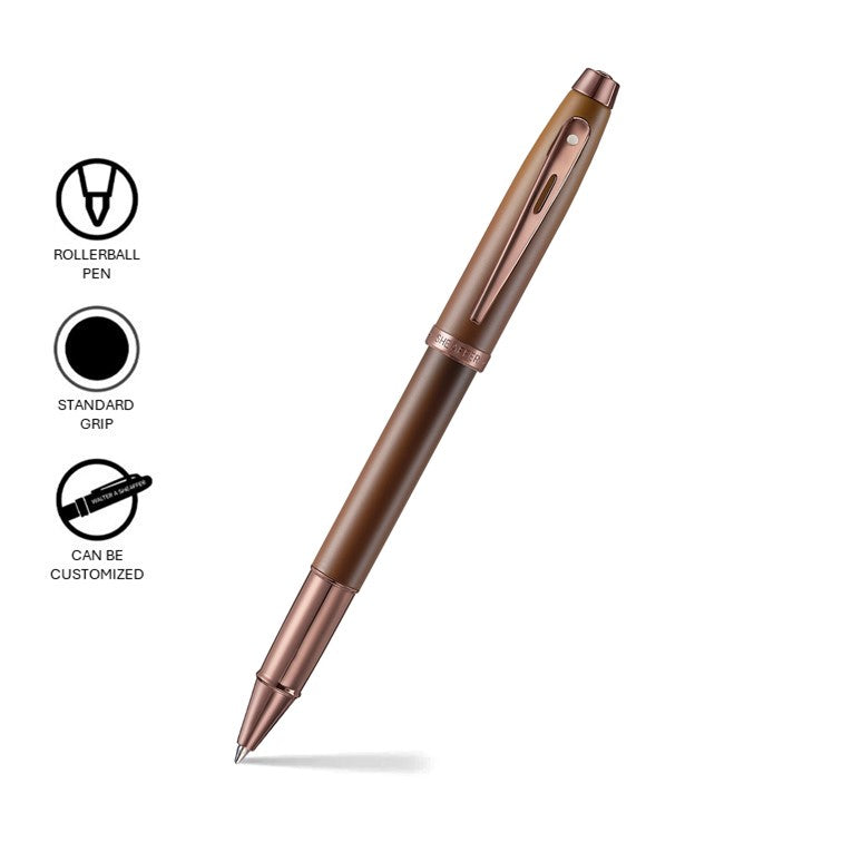 Sheaffer 100 Coffee Edition Matt Brown Rollerball Pen SE1937451